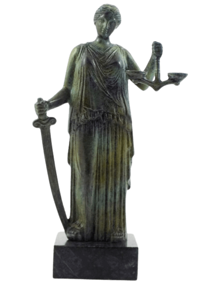 Regálese la Justicia divina: Estatua de bronce de la Diosa Temis
